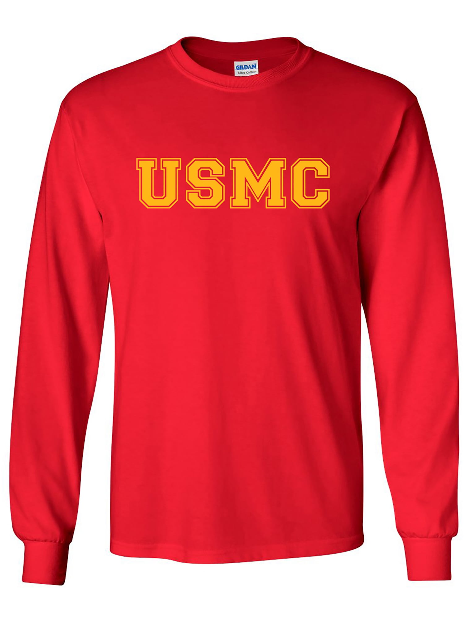 USMC Athletic Gold Adult Long Sleeve T-shirt - Walmart.com