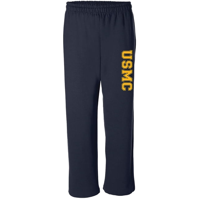 USMC Athletic Marines Military Style Open Bottom Sweat Pants - Walmart.com