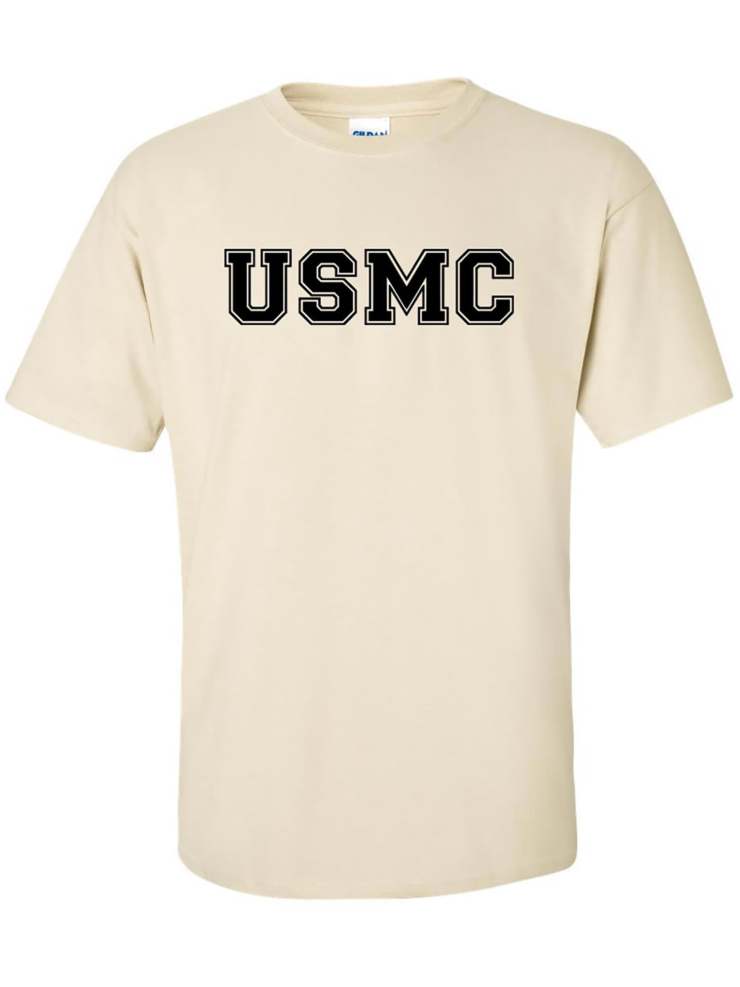 USMC Athletic Marines Short Sleeve T-Shirt in Sand - Walmart.com
