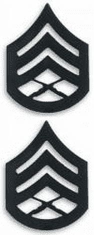 USMC Black Metal (Solid Brass) STSGT Staff Sergeant Chevron Rank ...