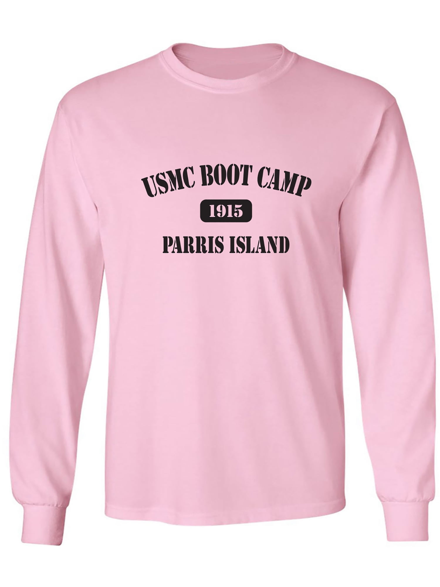 USMC Boot Camp Parris Island Adult Long Sleeve T-shirt - Walmart.com