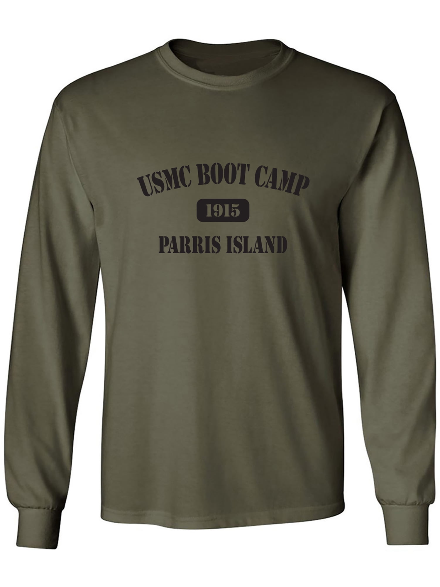 USMC Boot Camp Parris Island Adult Long Sleeve T-shirt - Walmart.com