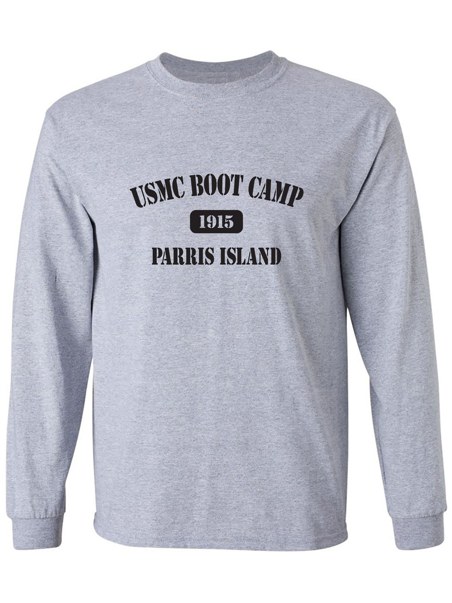 USMC Boot Camp Parris Island Adult Long Sleeve T-shirt - Walmart.com