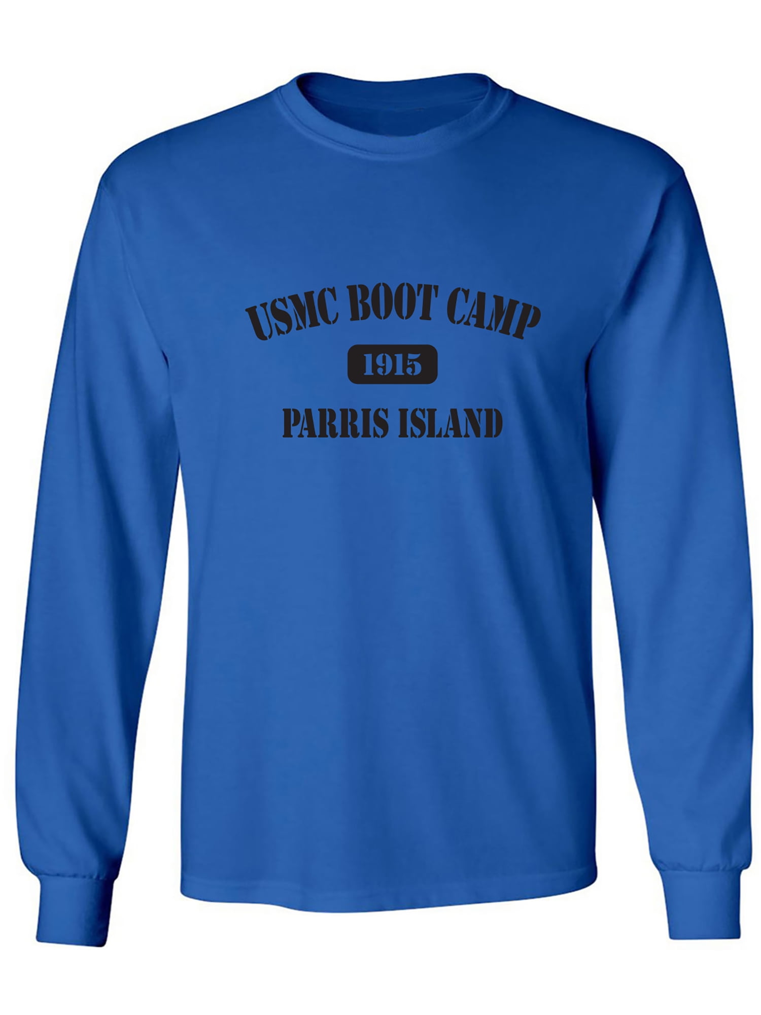 USMC Boot Camp Parris Island Adult Long Sleeve T-shirt - Walmart.com
