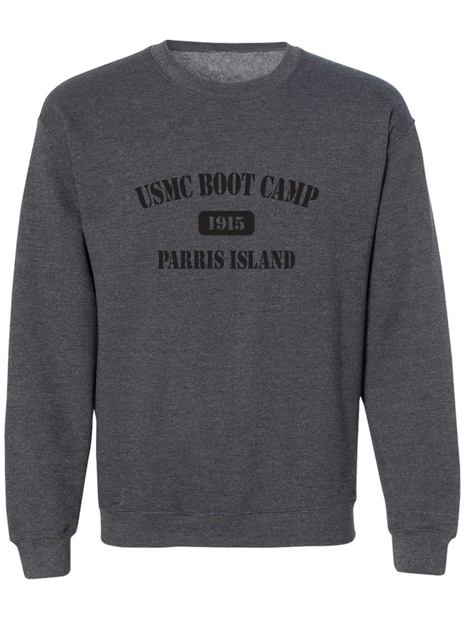 USMC Boot Camp Parris Island Crewneck Sweatshirt - Walmart.com