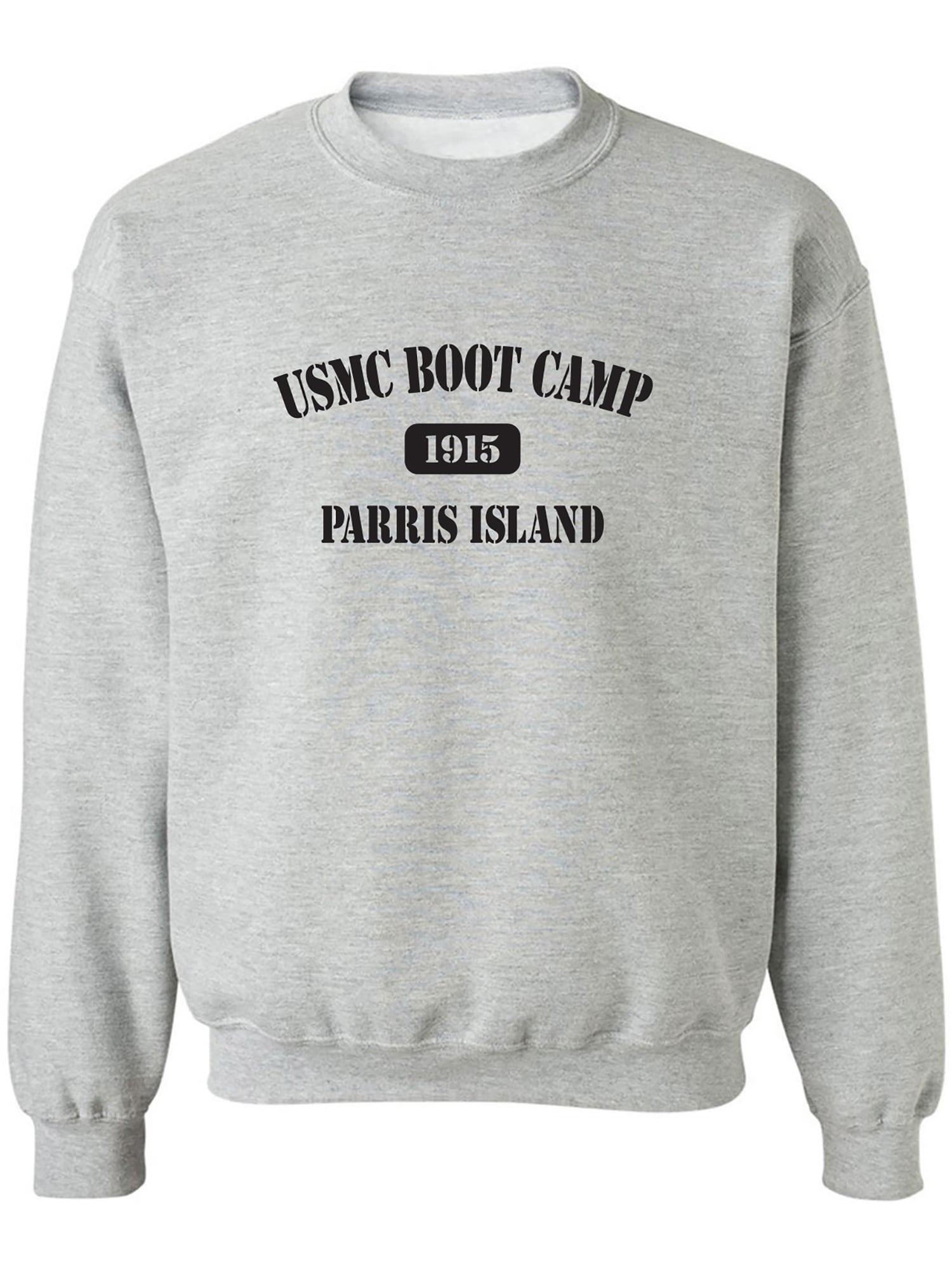 USMC Boot Camp Parris Island Crewneck Sweatshirt - Walmart.com