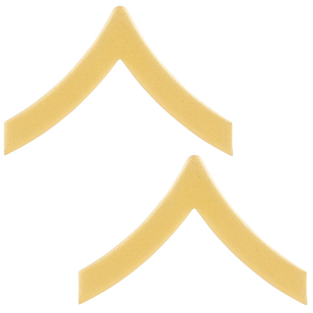 USMC Chevron Satin Gold PFC Private 1st Class - Walmart.com
