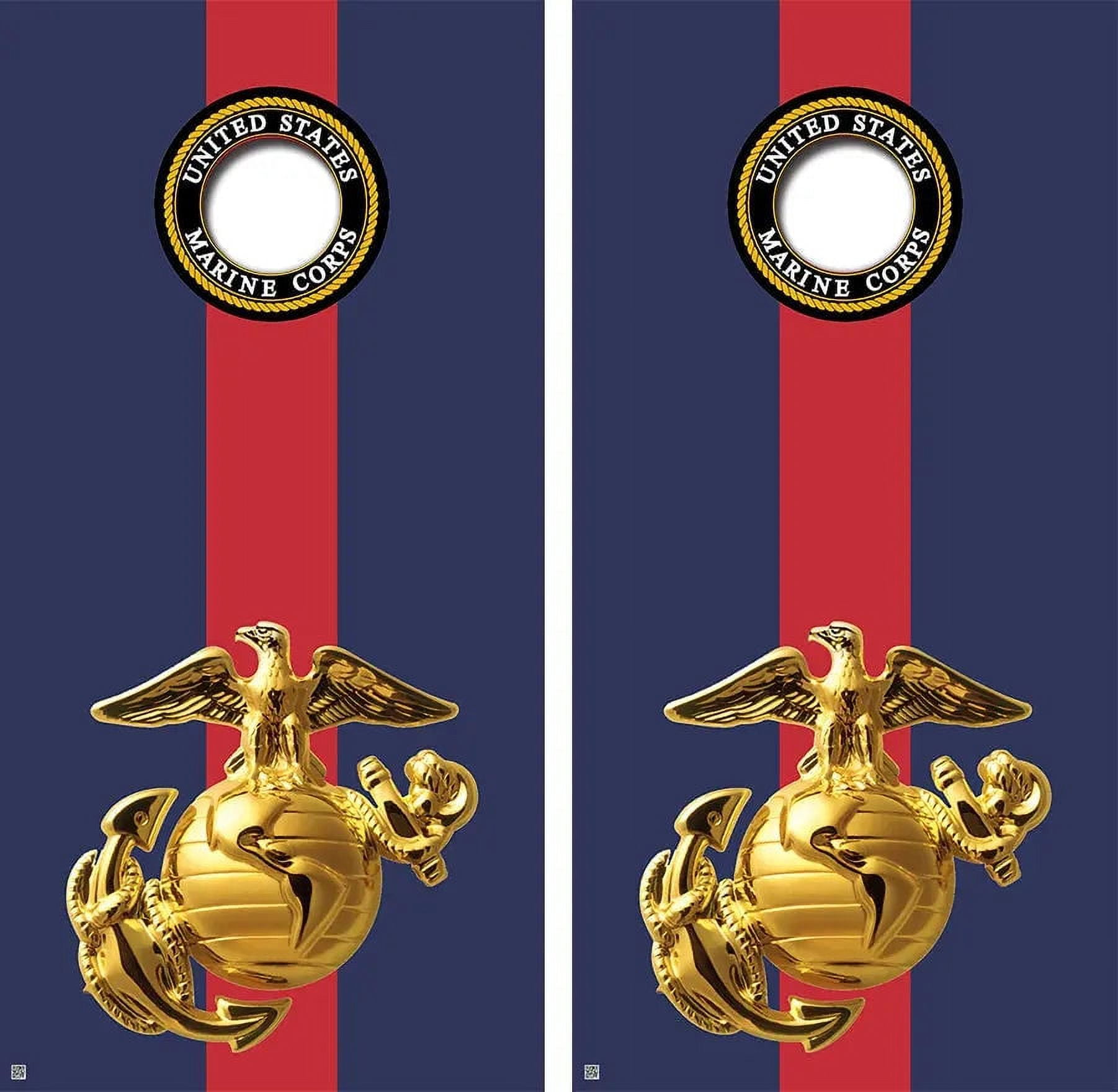 USMC Cornhole Board Wraps FREE LAMINATE - Walmart.com