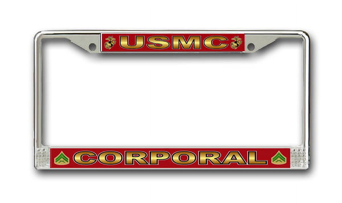USMC 'Corporal' License Plate Frame - Walmart.com