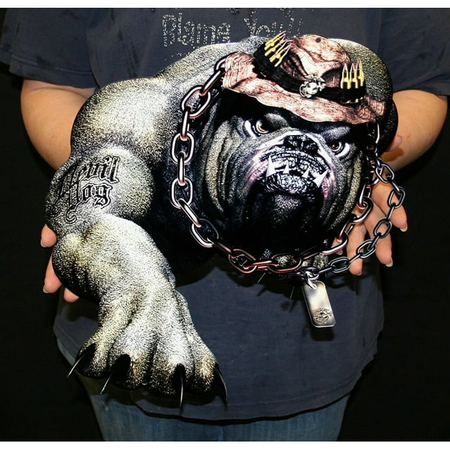USMC Devil Dog Metal Wall Hanging Sign : 17" x 14" - Walmart.com