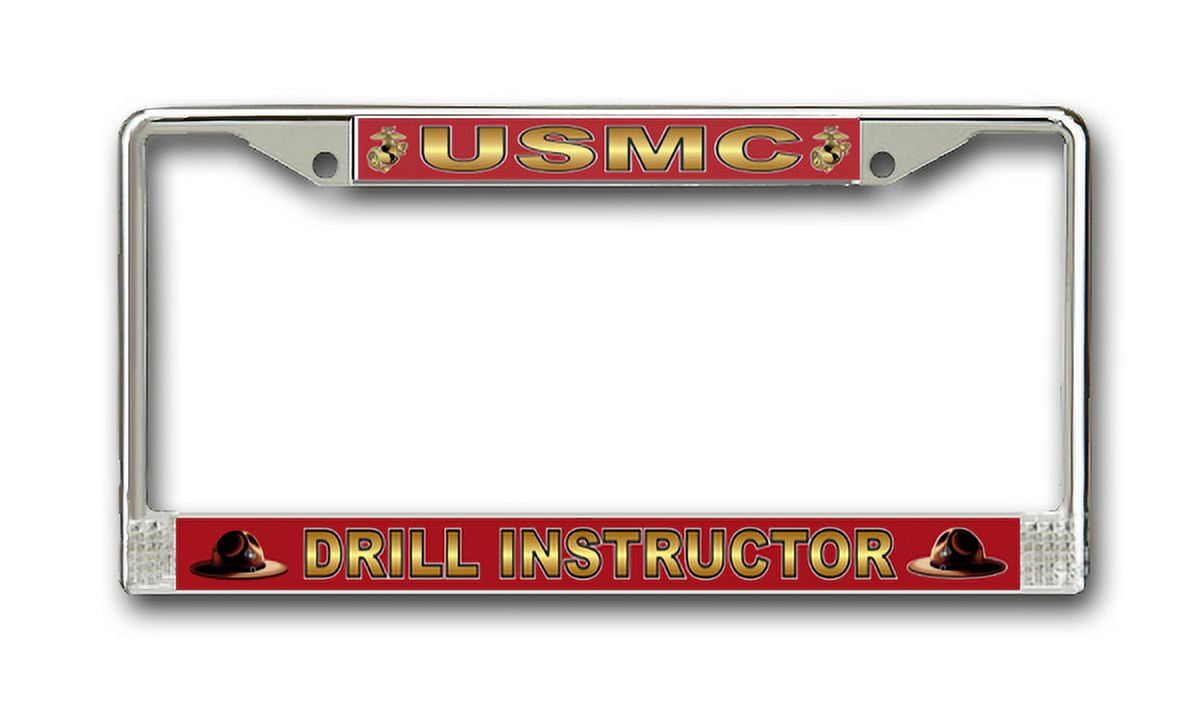USMC 'Drill Instructor' License Plate Frame - Walmart.com