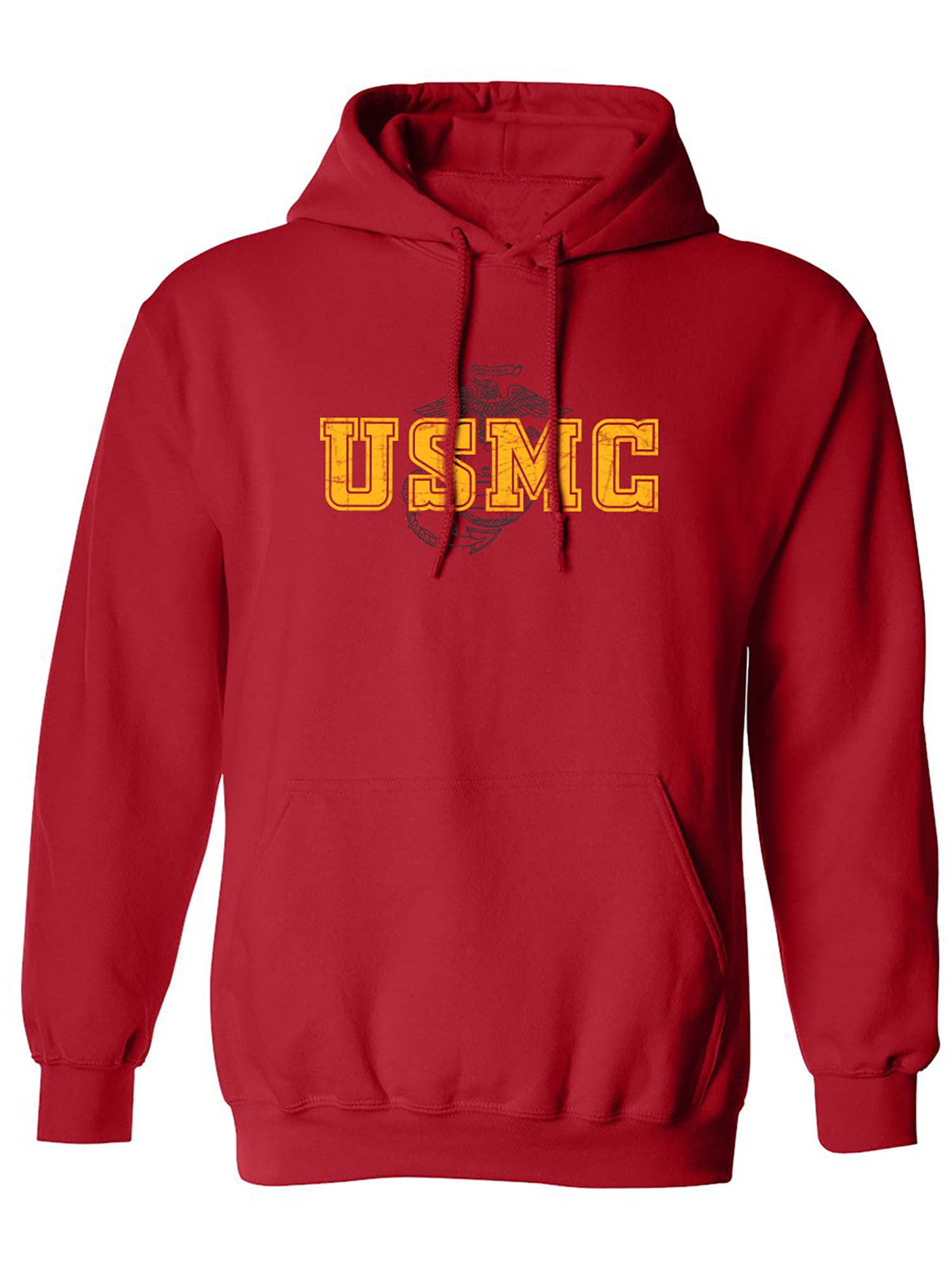 USMC Eagle, Globe & Anchor Adult Hooded Sweatshirt - Walmart.com