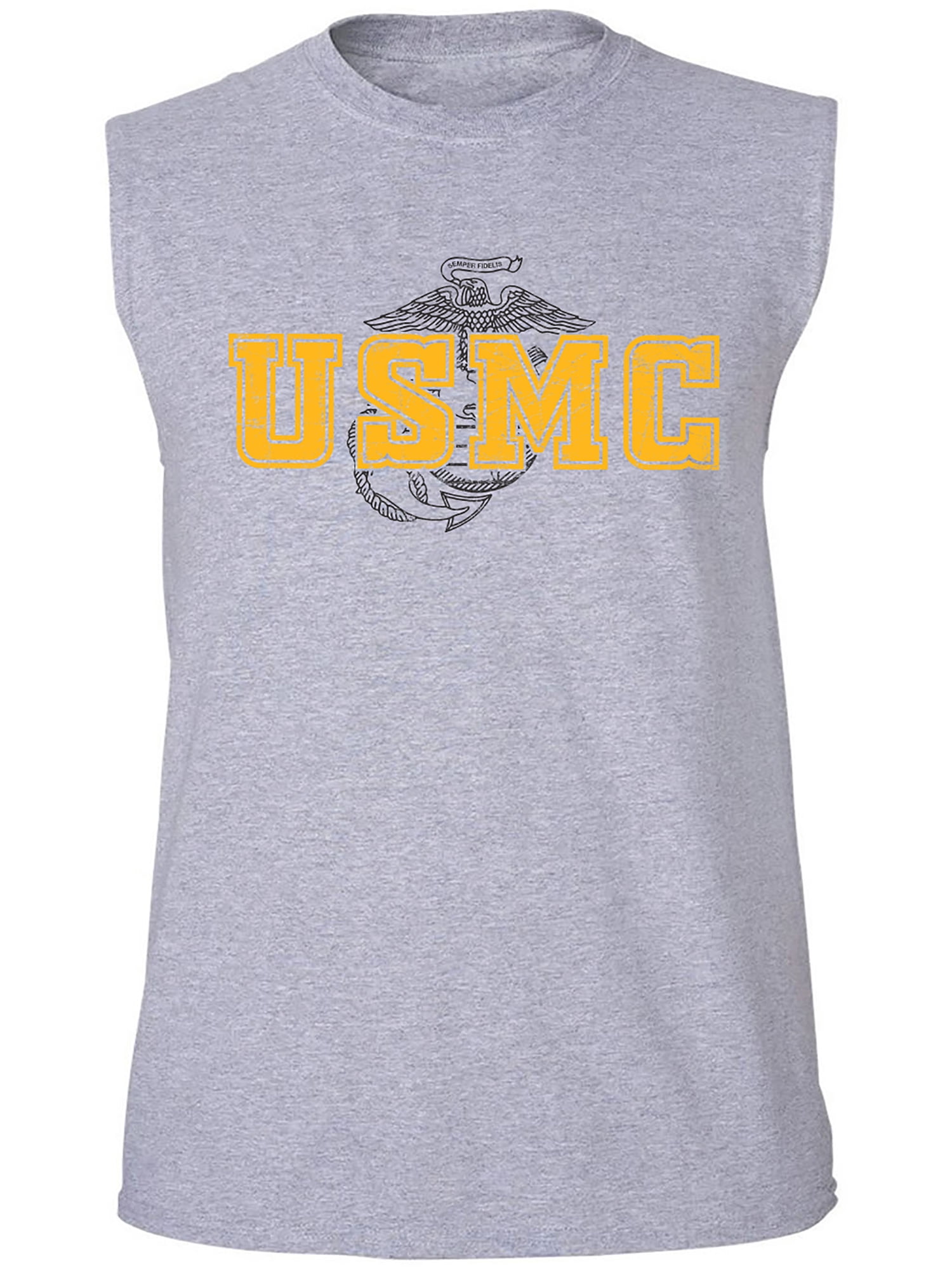 USMC Eagle, Globe & Anchor Adult Sleeveless Tee - Walmart.com