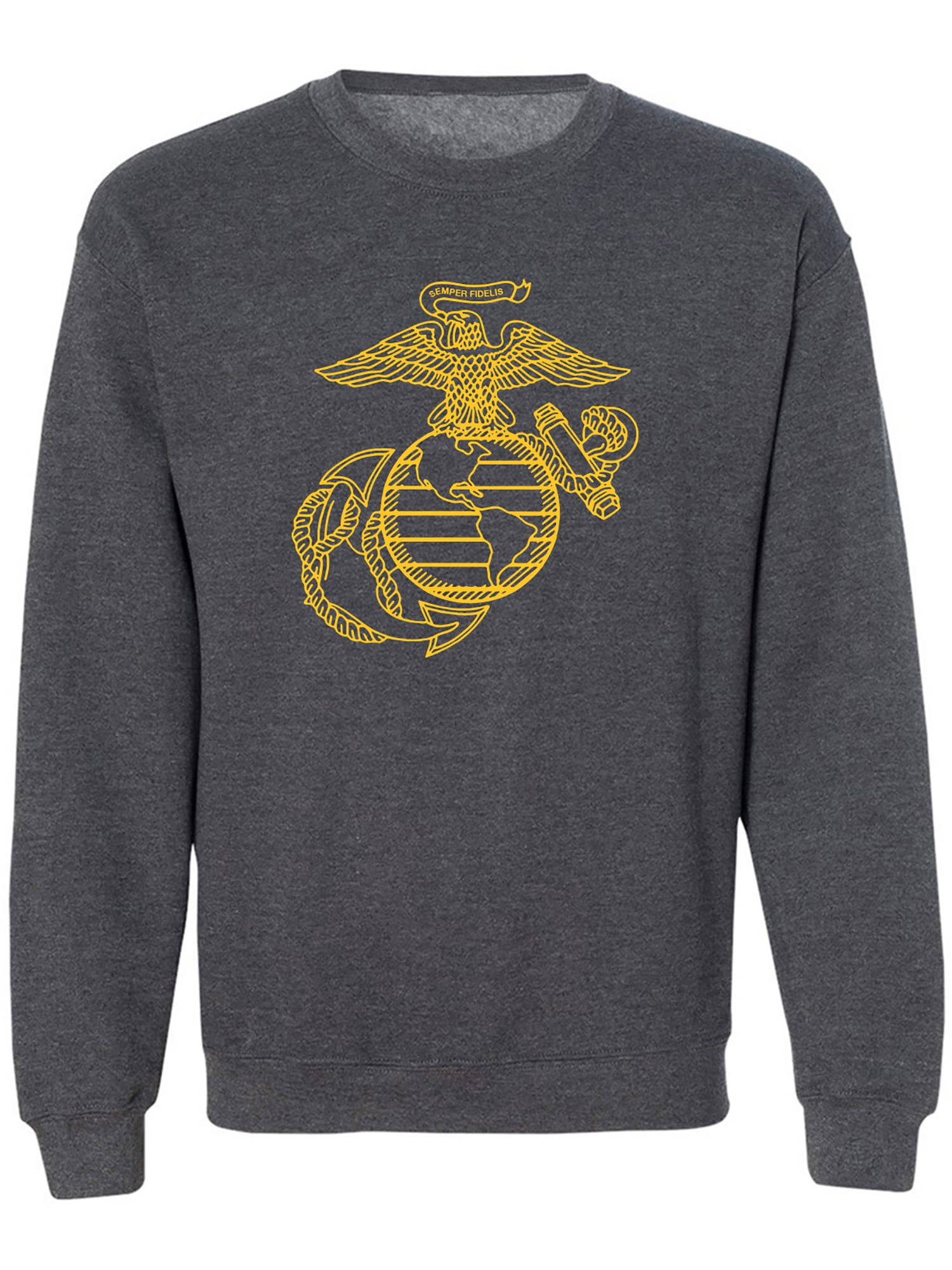 USMC "Eagle Globe and Anchor" Crewneck Sweatshirt - Walmart.com