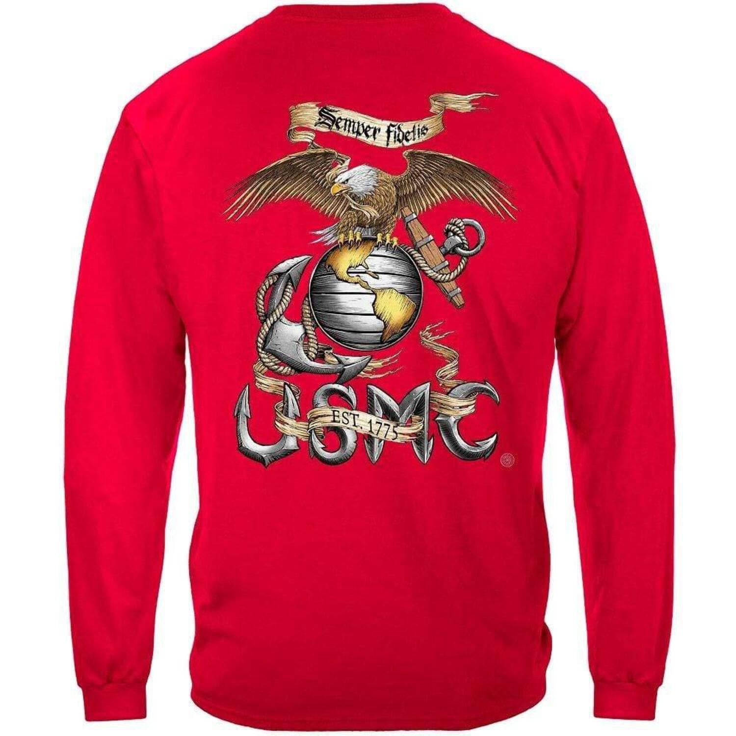 USMC Eagle Red Hoodie - Walmart Business Supplies