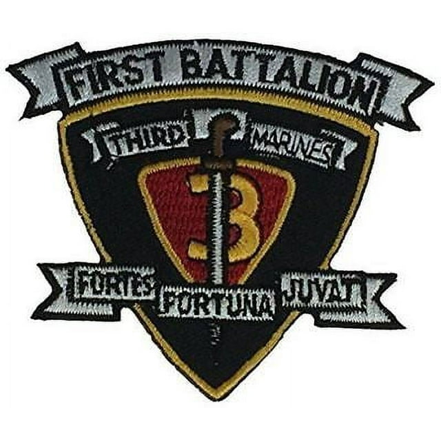 USMC FIRST 1ST BATTALION THIRD 3RD MARINE DIVISION MARDIV PATCH MARINE ...