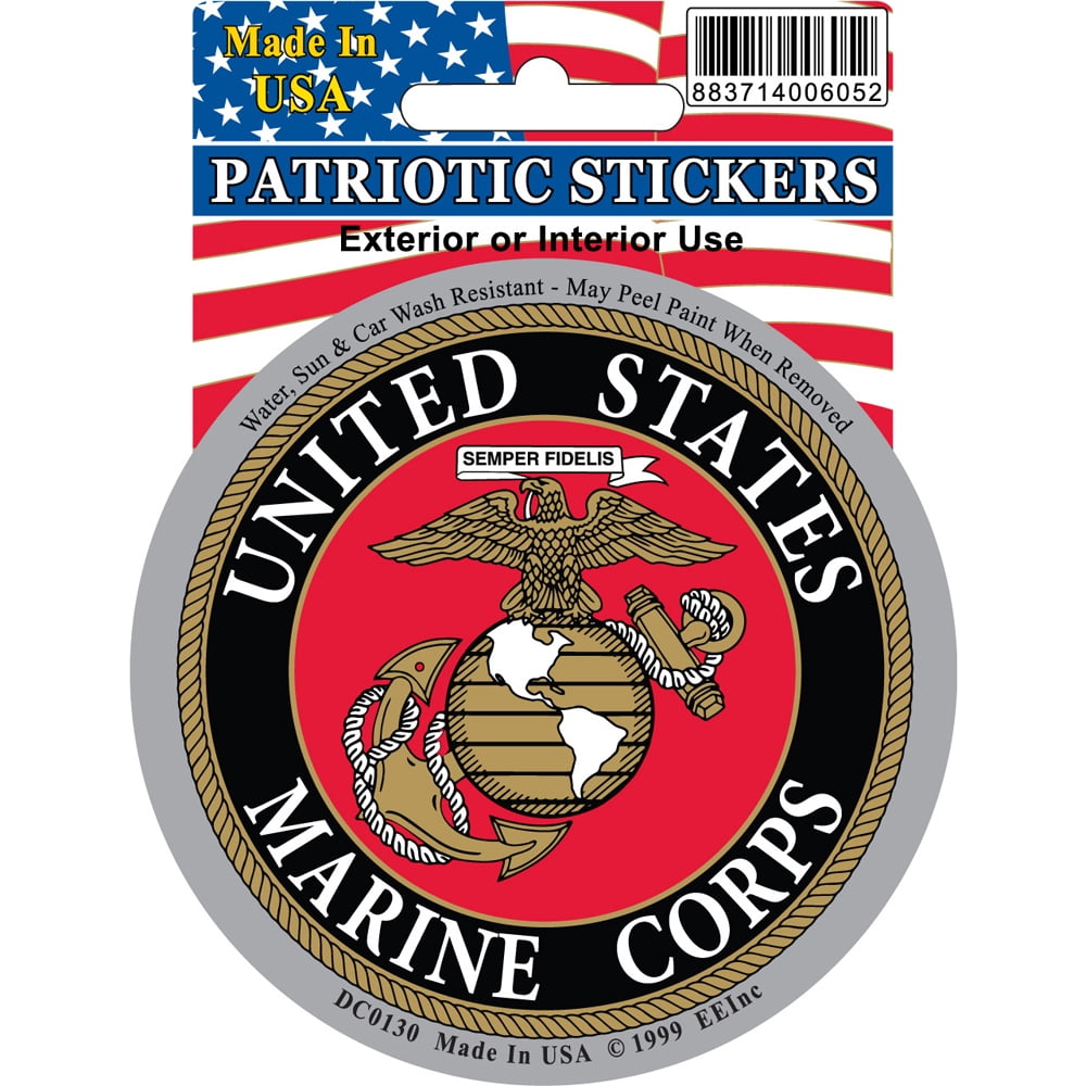USMC Logo Car Decal - Walmart.com