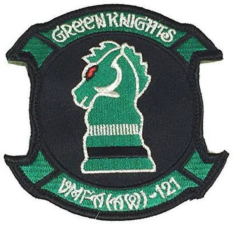 USMC MARINE CORPS VMFA AW 121 GREEN KNIGHTS PATCH HOOK AND LOOP BACKING ...