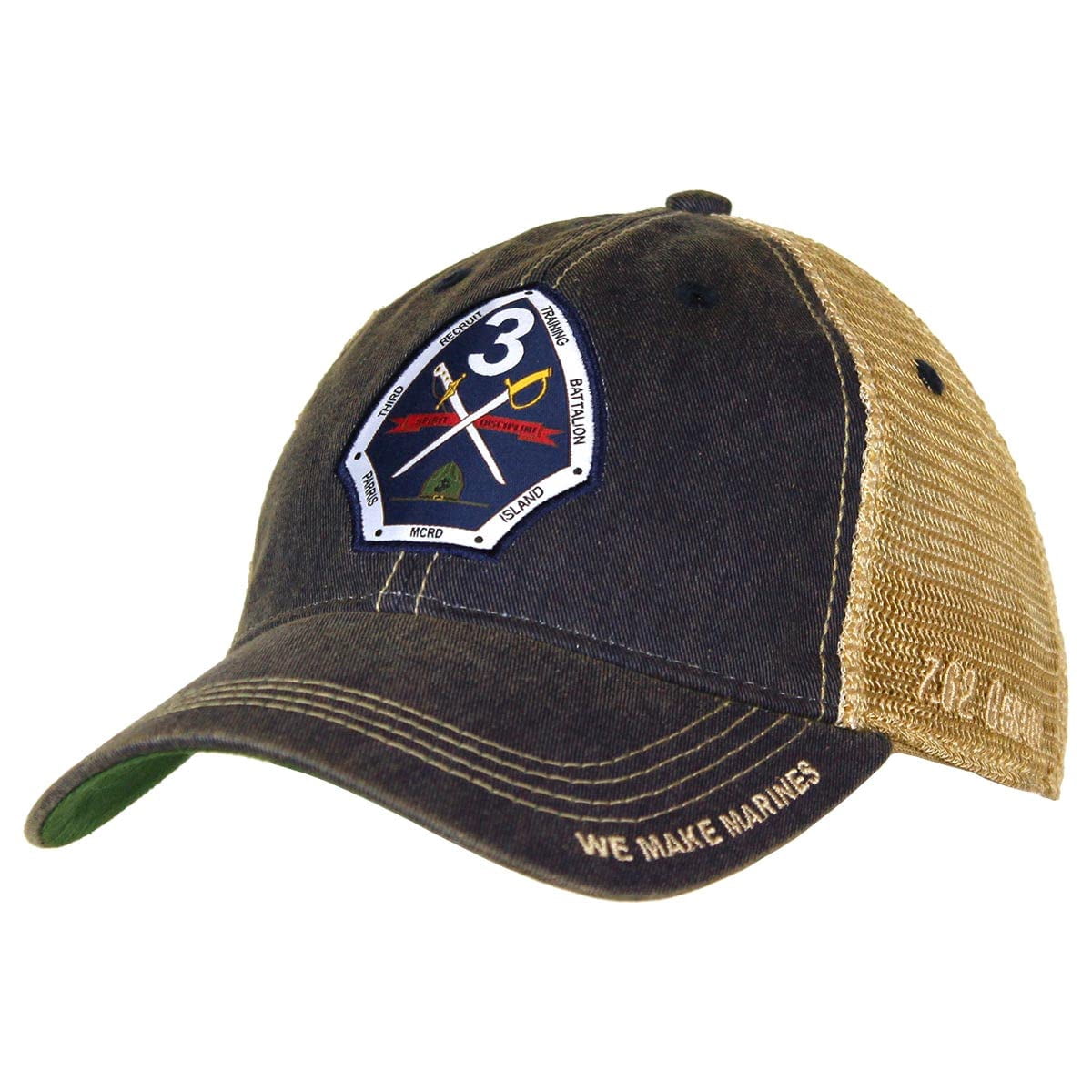USMC MCRD Parris Island 3rd Training Battalion Vintage Trucker Cap ...
