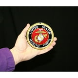 USMC Marines Round Metal Decal Magnet Emblem : 4" x 4" - Walmart.com