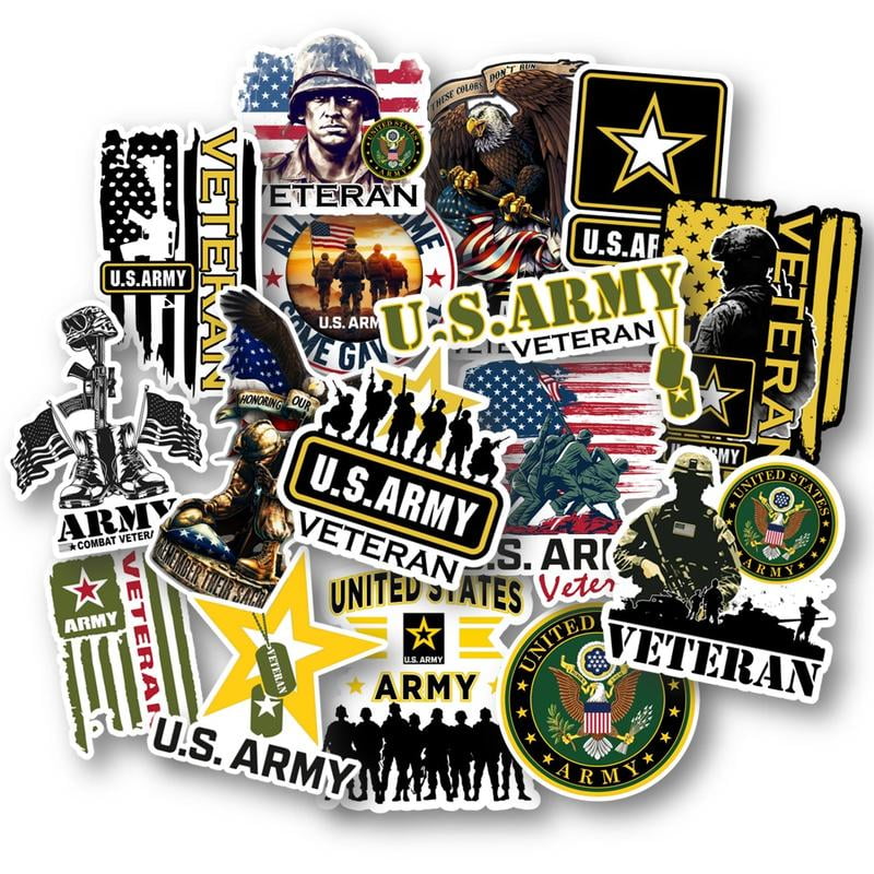 USMC, NAVY, ARMY, Coast Guard VET Hard Hat Stickers Tool Box Helmet ...