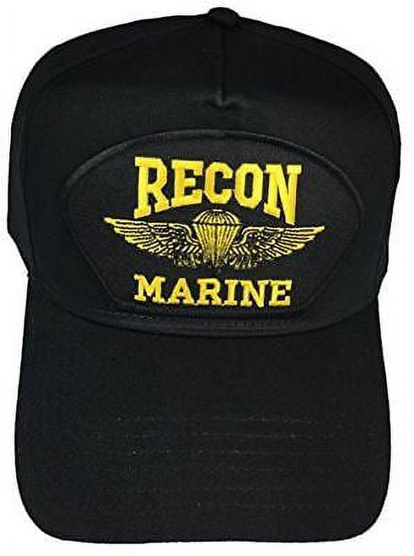USMC RECON MARINE W/ PARACHUTIST GOLD WINGS HAT CAP AIRBORNE ...