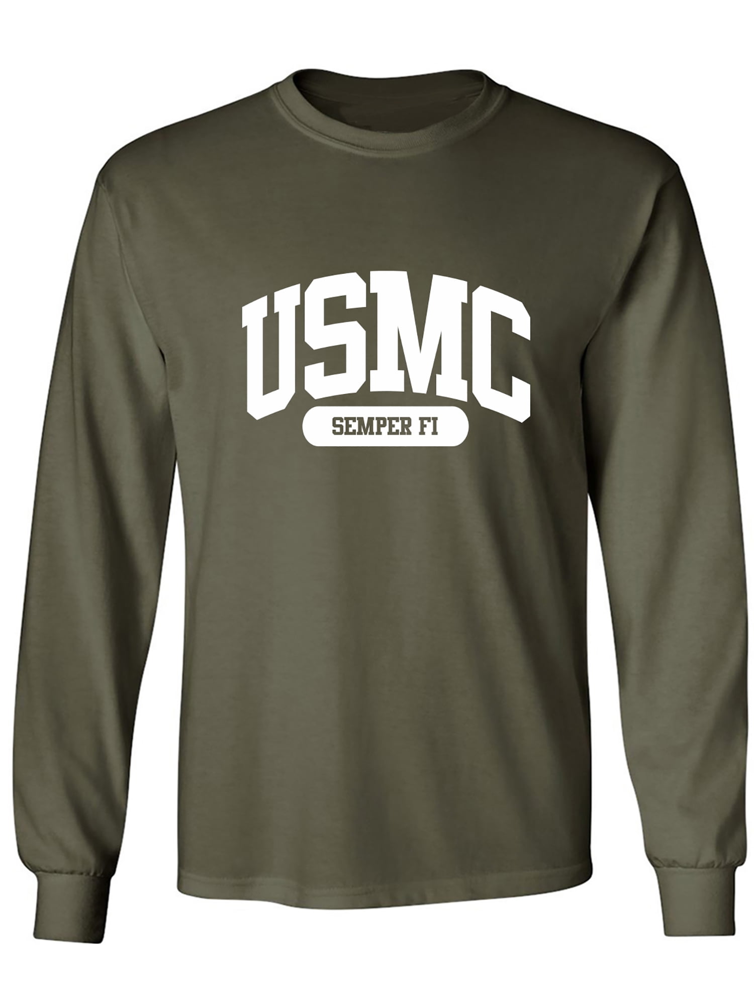 USMC Semper Fi Adult Long Sleeve T-shirt - Walmart.com