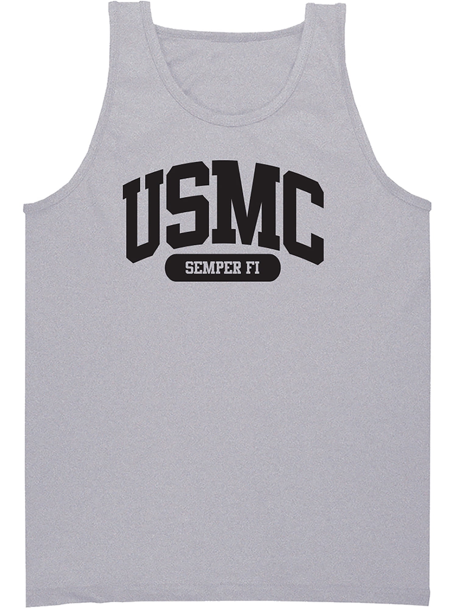 USMC Semper Fi Marines Tank Top in sport gray - Walmart.com