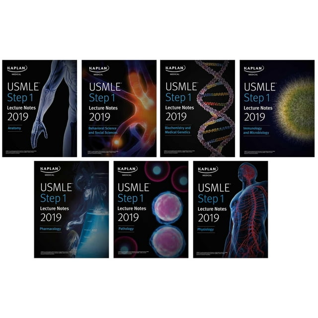 USMLE Step 1 Lecture Notes 2019: 7-Book Set - Walmart.com