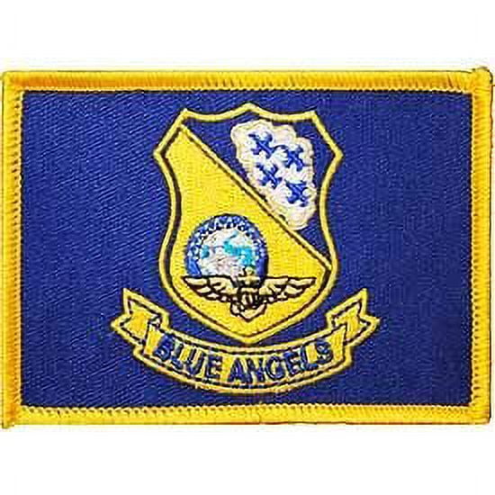 USN, BLUE ANGELS FLAG - Embroidered Patches, Sew On Iron On Patch - 2.5 ...