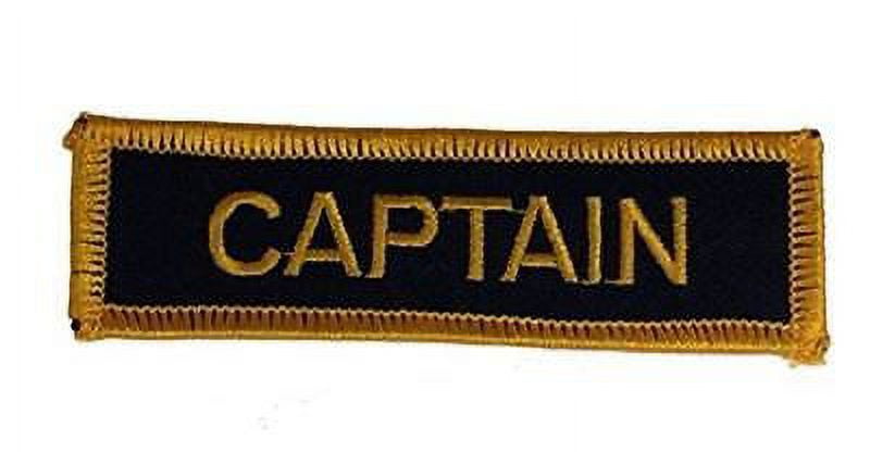 USN CAPTAIN NAME TAPE STYLE PATCH GOLD/BLACK - Walmart.com