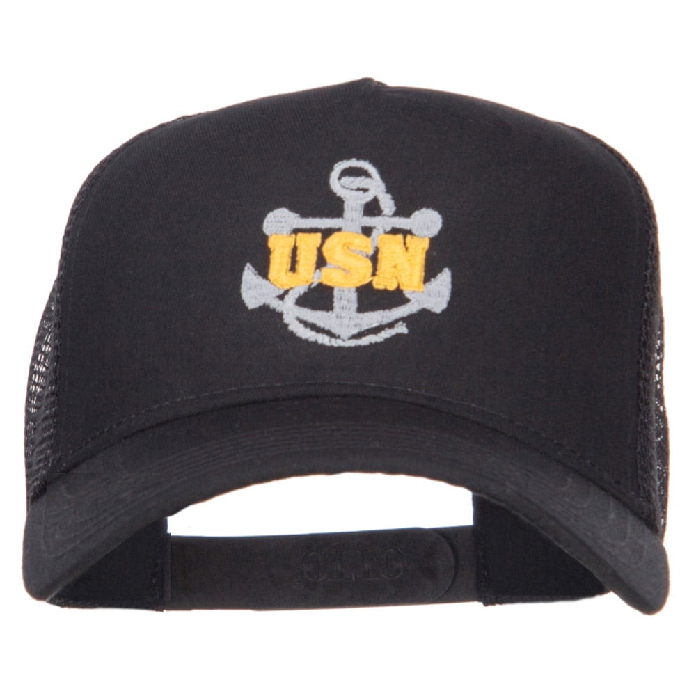 USN Logo Embroidered Mesh Cap - Black OSFM - Walmart.com