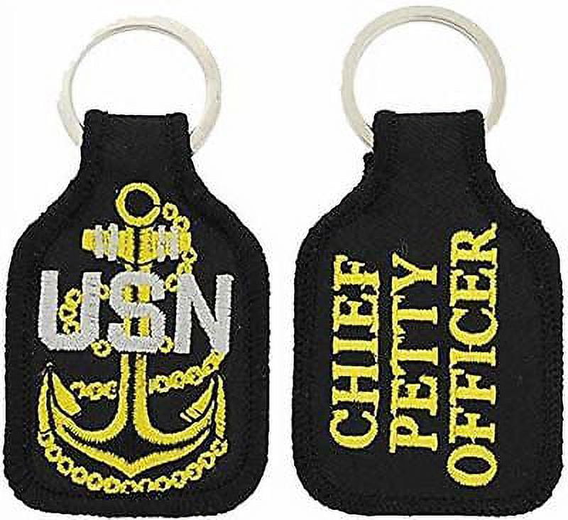 USN NAVY CHIEF PETTY OFFICER CPO KEY CHAIN INITIATED MESS VETERAN ...
