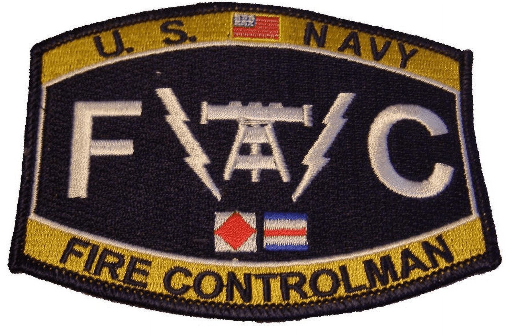 USN NAVY FC FIRE CONTROLMAN MOS RATING PATCH SAILOR VETERAN - Walmart.com