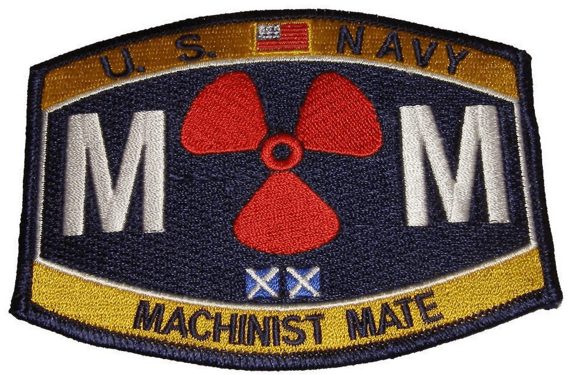 USN NAVY MM MACHINIST MATE MOS RATING PATCH SAILOR VETERAN - Walmart.com