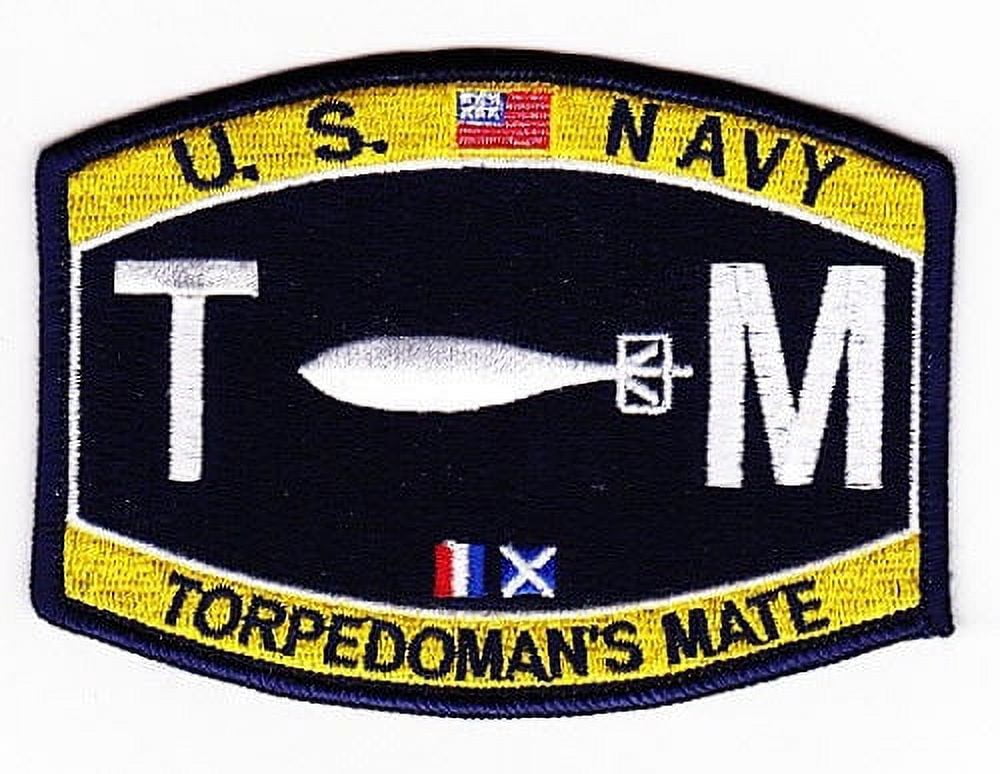 USN NAVY TM TORPEDO MAN'S MATE MOS RATING PATCH SAILOR VETERAN ...