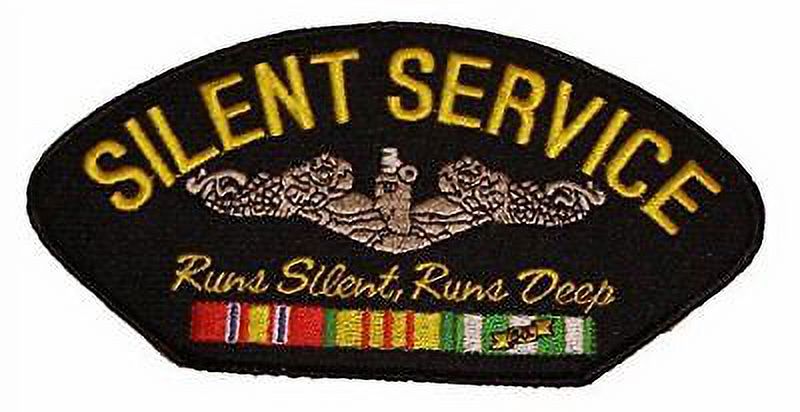 USN NAVY VIETNAM VETERAN SUBMARINE SILENT SERVICE PATCH SILVER DOLPHIN ...