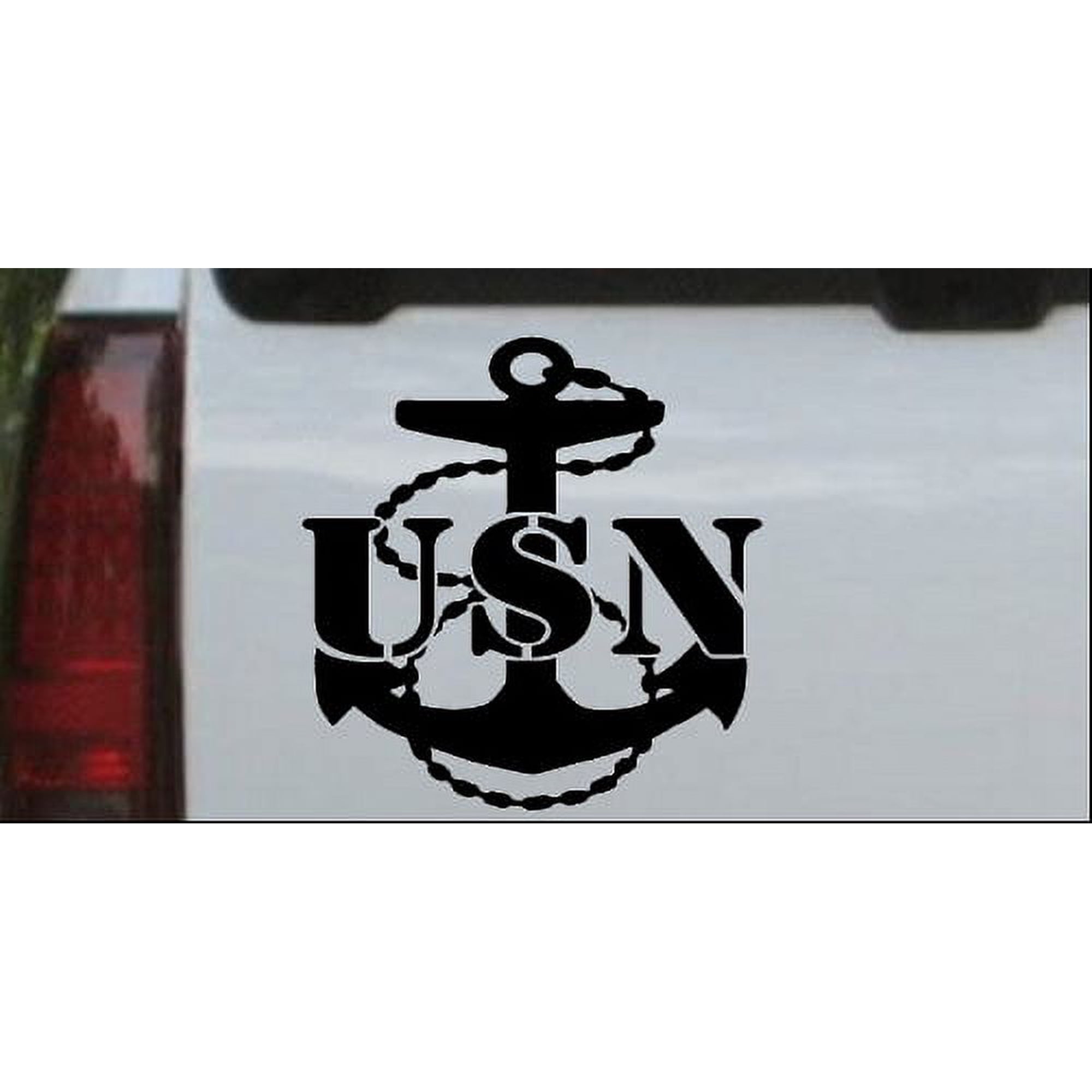Navy Anchor Logo Decal