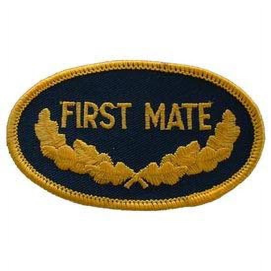 USN, OVAL 1ST MATE - Embroidered Patches, Iron On Patch - 3.5 ...