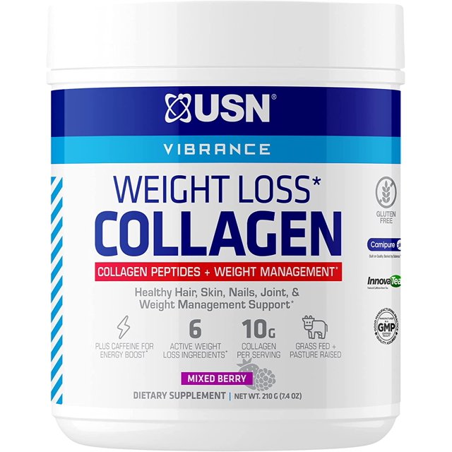 USN Supplements Weight Loss Collagen Peptides Grass Fed Protein Powder ...