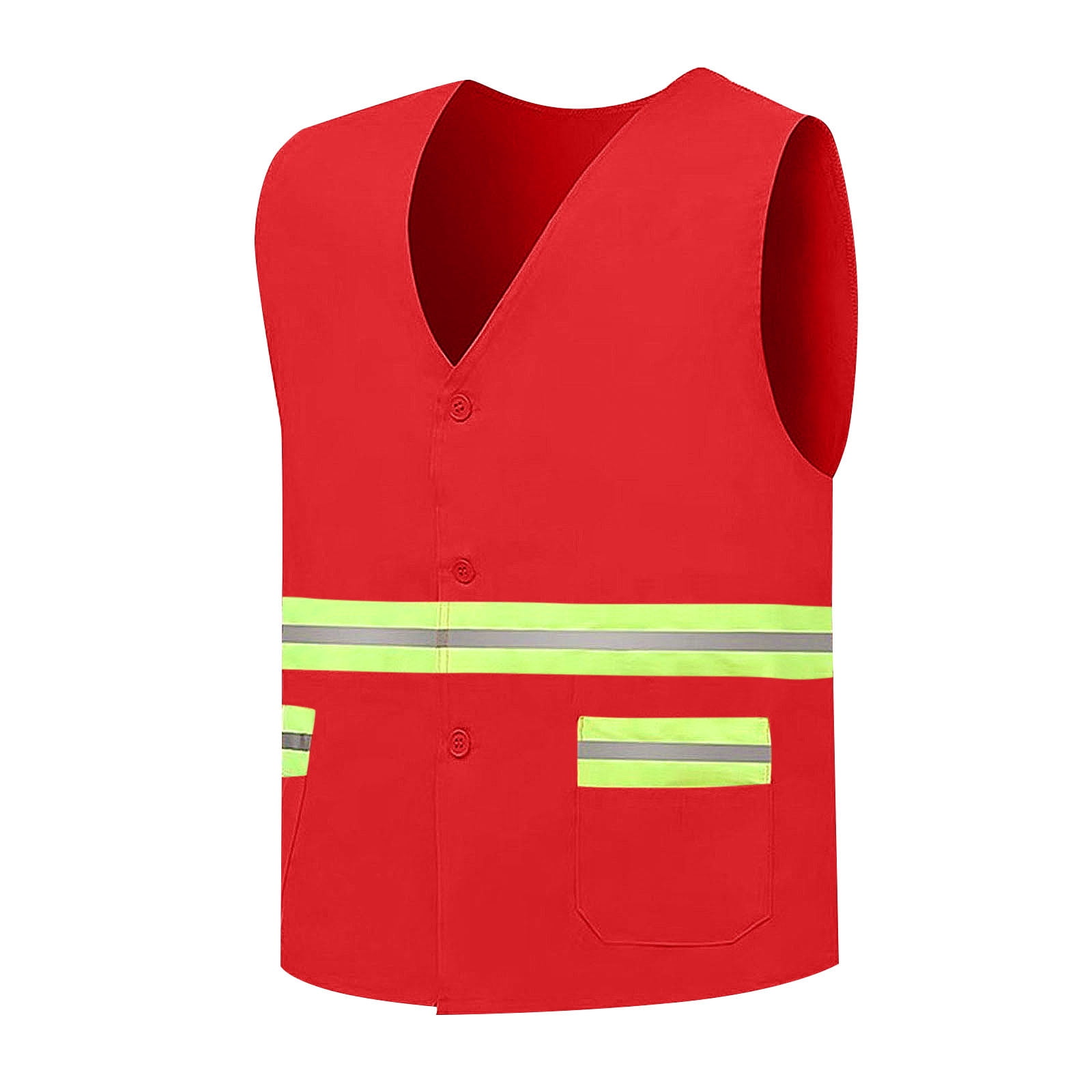 USNSM High Visibility Safety Vests with 2 Hi Vis Reflective Strips for ...