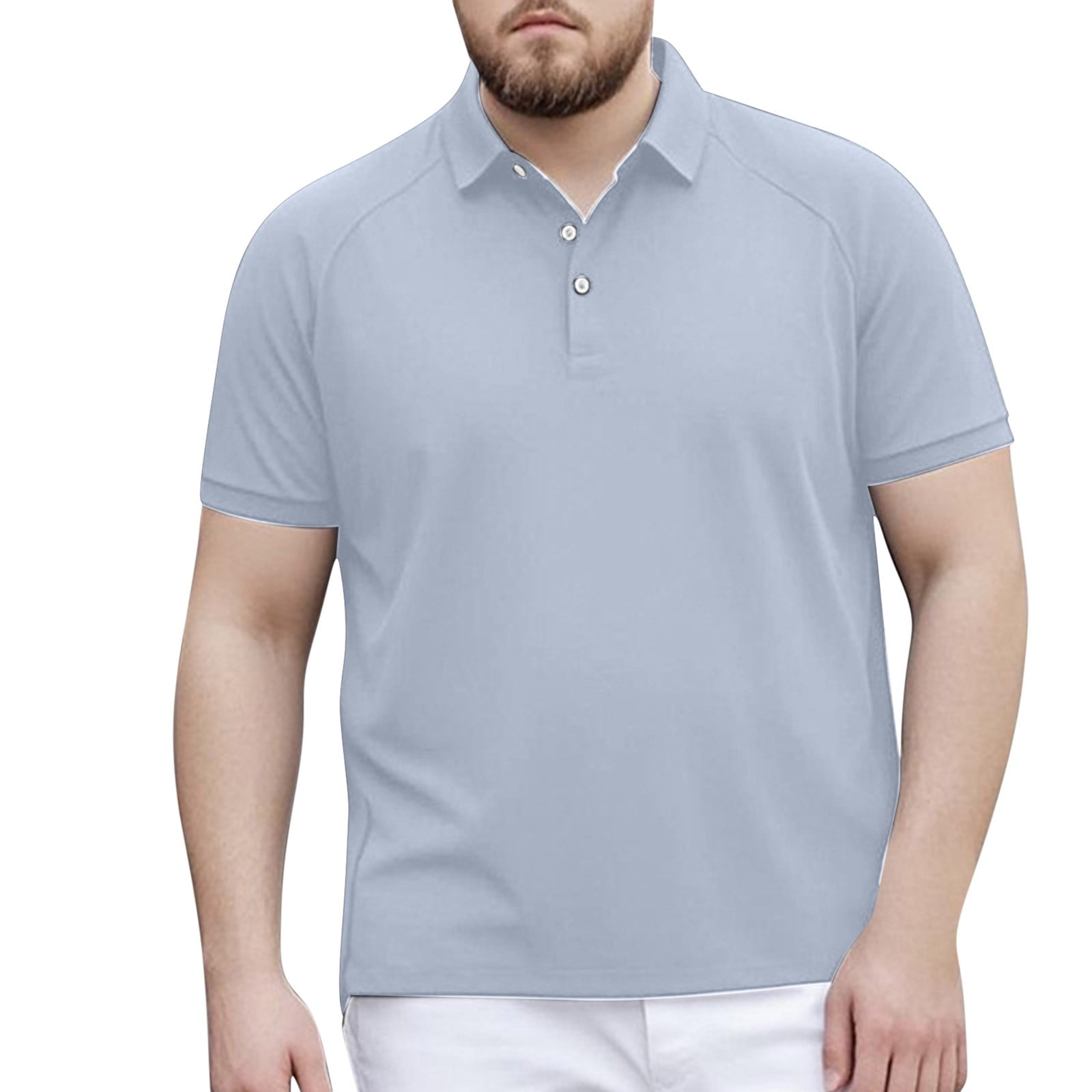 USNSM (M-5XL) Big and Tall Men's T Shirts Cotton Short Sleeve Shirt Moisture Wicking Tee Shirt ...