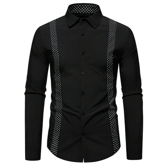 Allsense Men’s Dress Shirt Regular-Fit Long Sleeve Stretch Wrinkle-Free ...