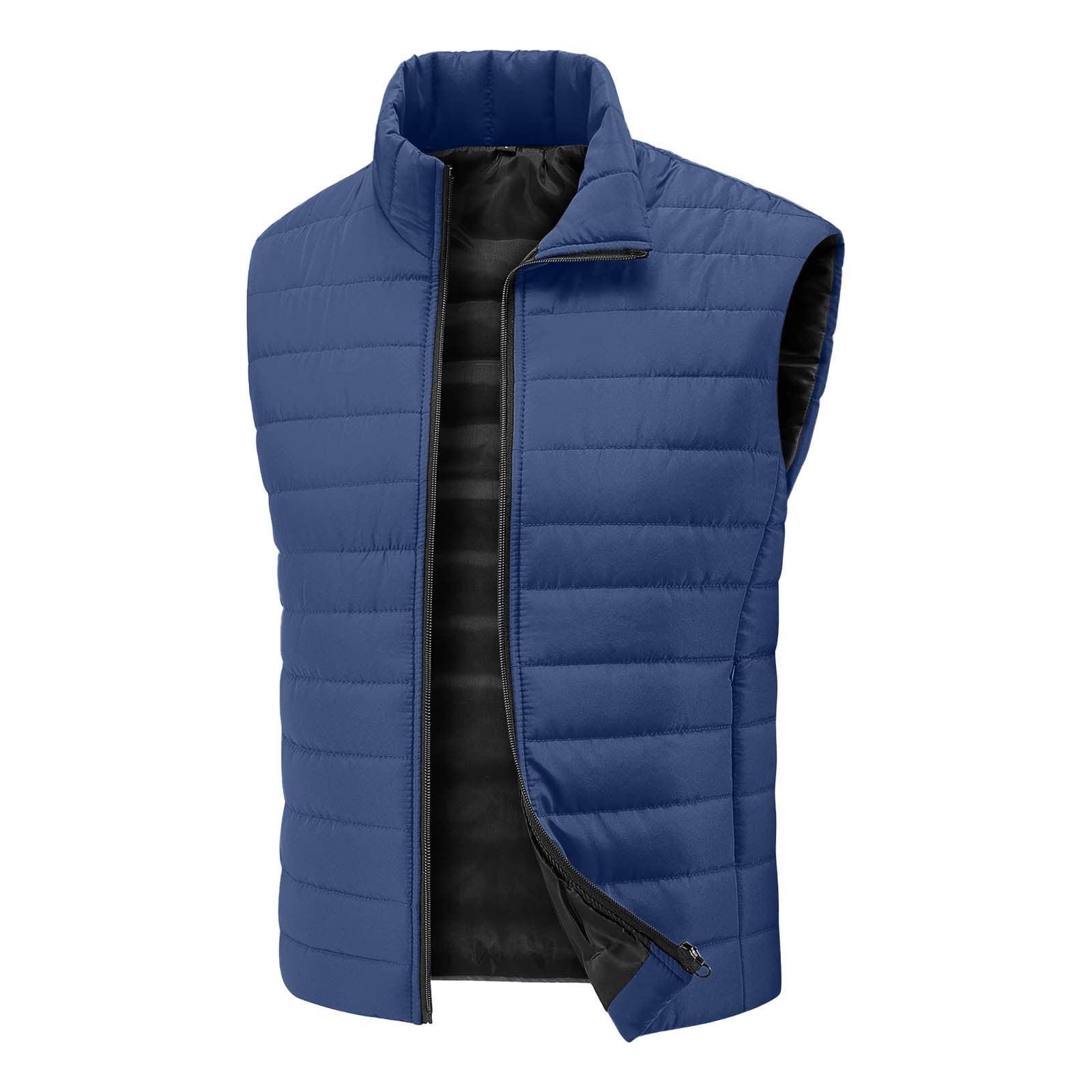 USNSM Mens Puffer Vest Quilted Outerwear Winter Warm Down Puffy Vests ...