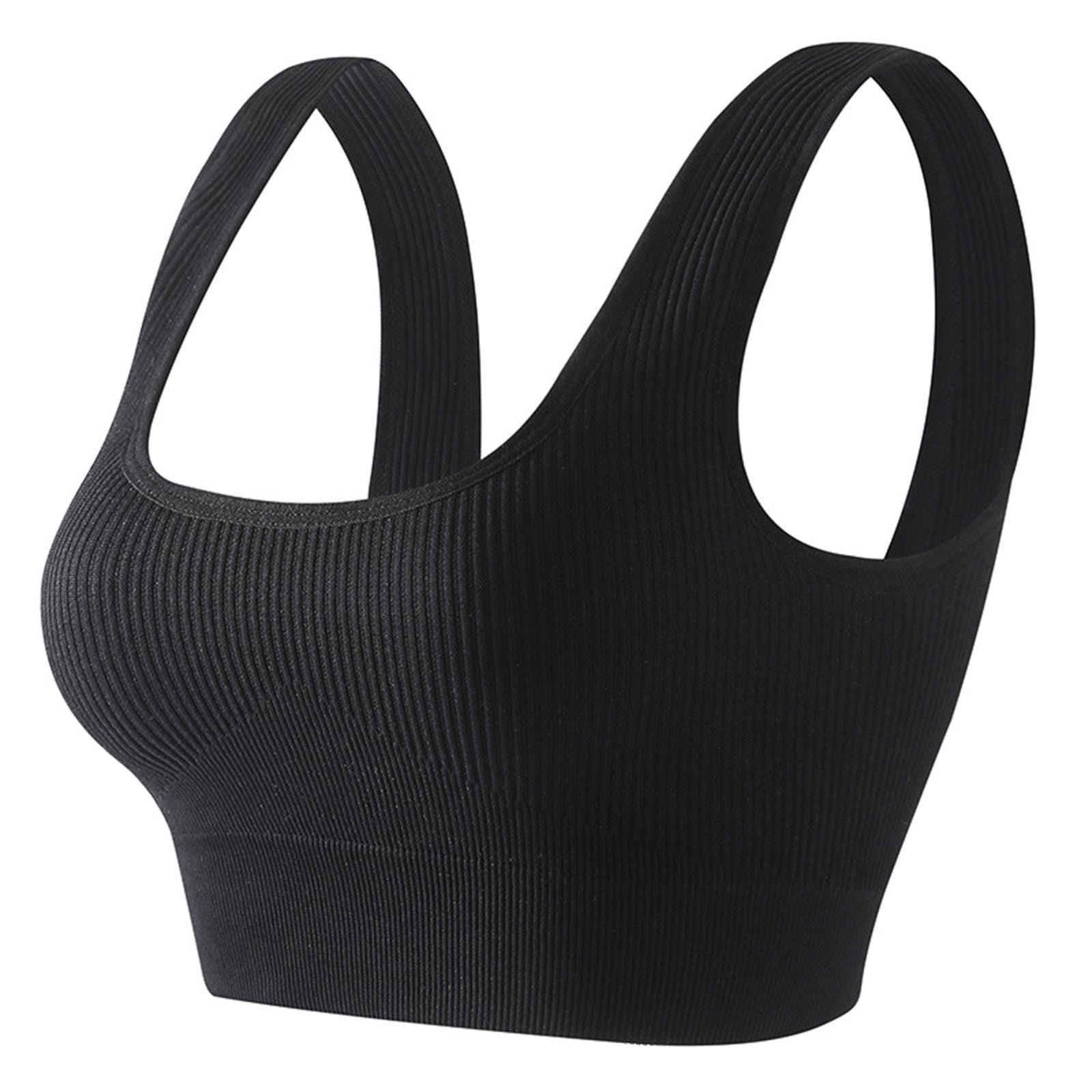 USNSM Pullover Ribbed Bra for Women Comfortable Seamless Wireless ...