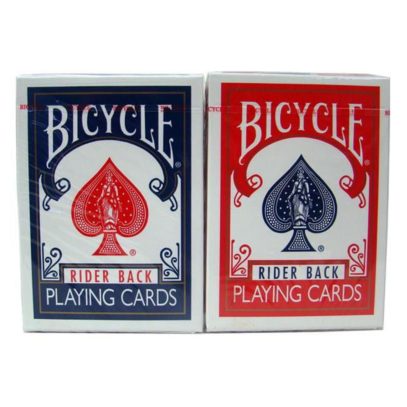 USP-2113PD 12 Rider Back Decks Red & Blue Reg Index Bicycle Cards ...
