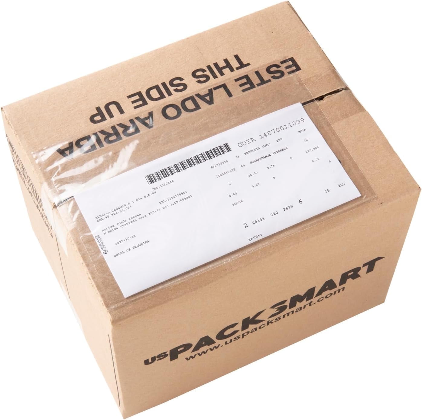USPACKSMART 200 Units, 6"x8.5" Clear Packing List Shipping Label ...