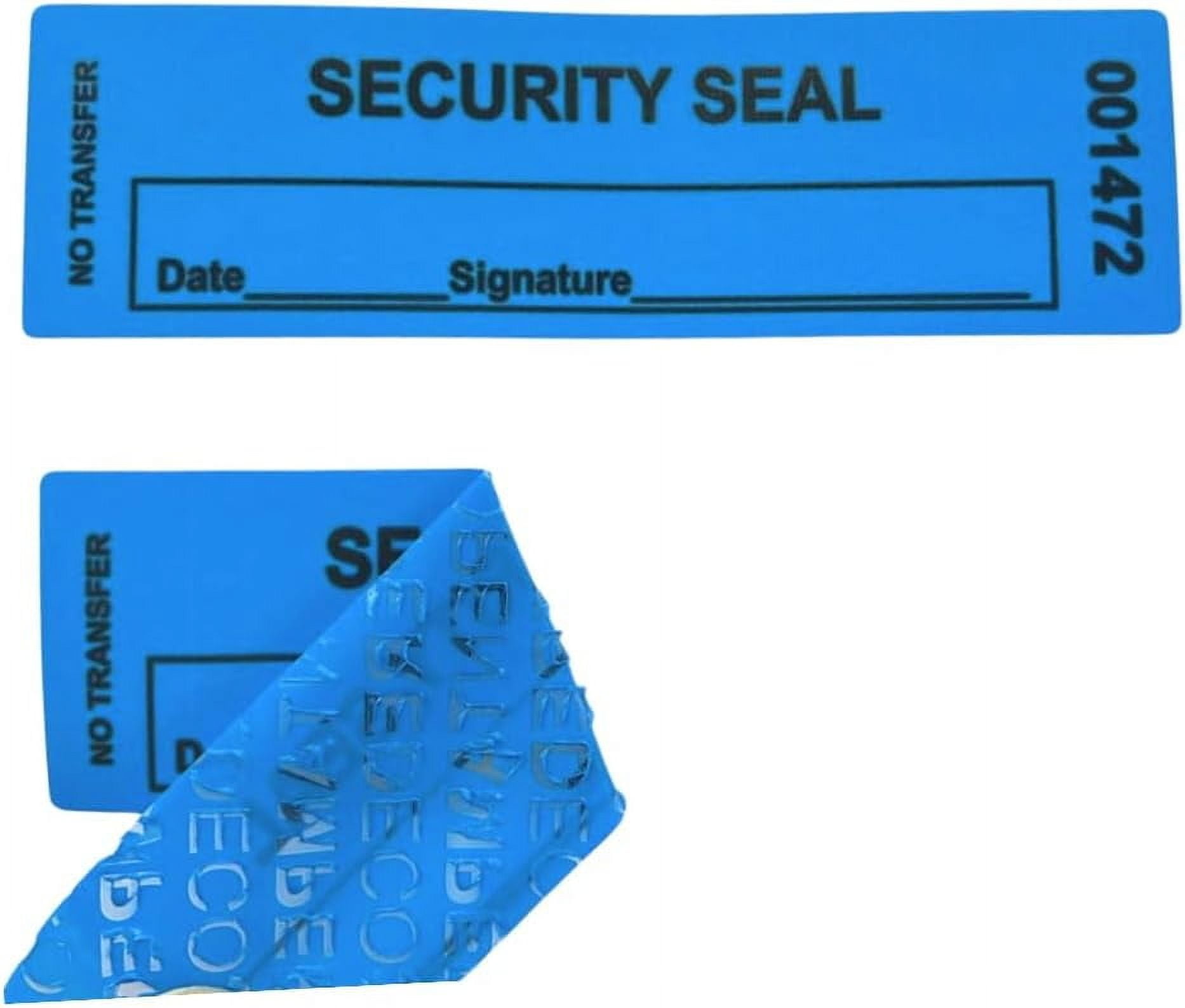USPACKSMART Non-Transfer Security Void Labels, 1"x3.35", Blue ...