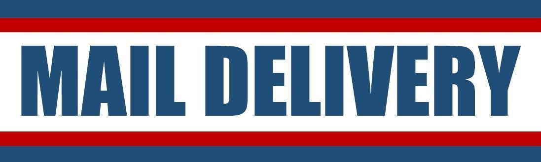 USPS Bumper Decal sign. MAIL DELIVERY Carrier Decal USPS - 3"X10 ...