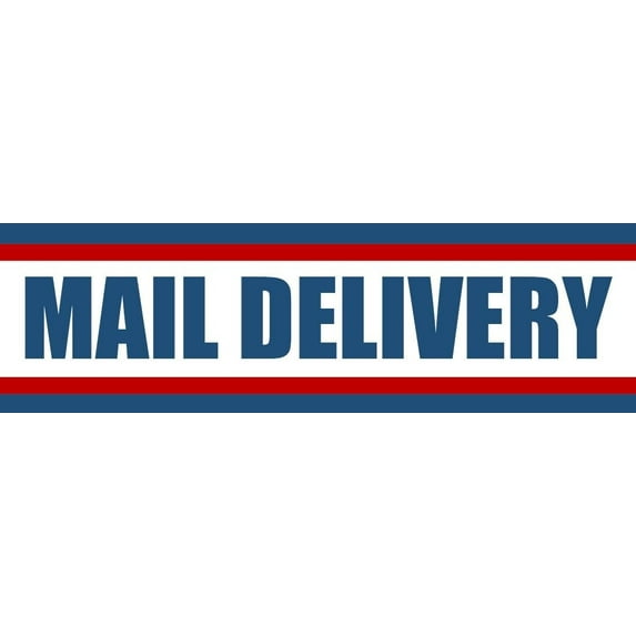 USPS Bumper Magnetic Sign. MAIL DELIVERY Carrier Magnet USPS - 3"X10 ...
